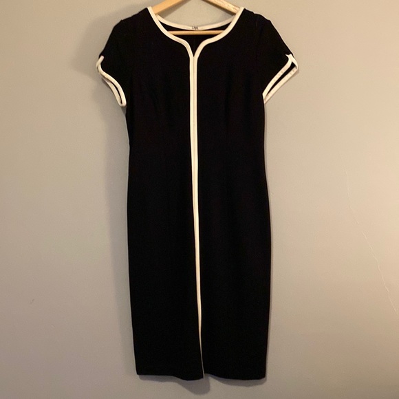 Talbots | Dresses | Nwot Black With White Trim Talbots Dress Size 6p ...